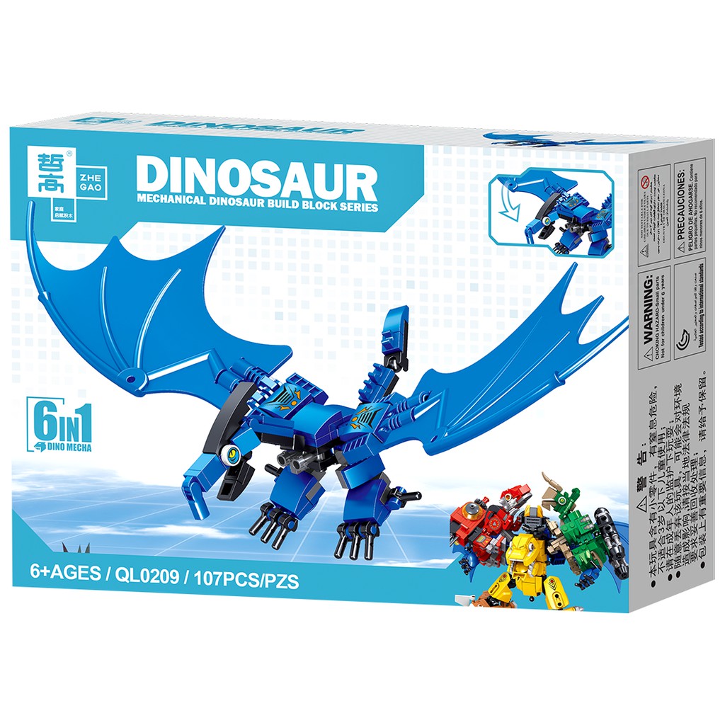 Lego Transformers Dinosaur Building Blocks Mecha Robot Shura Ares ...