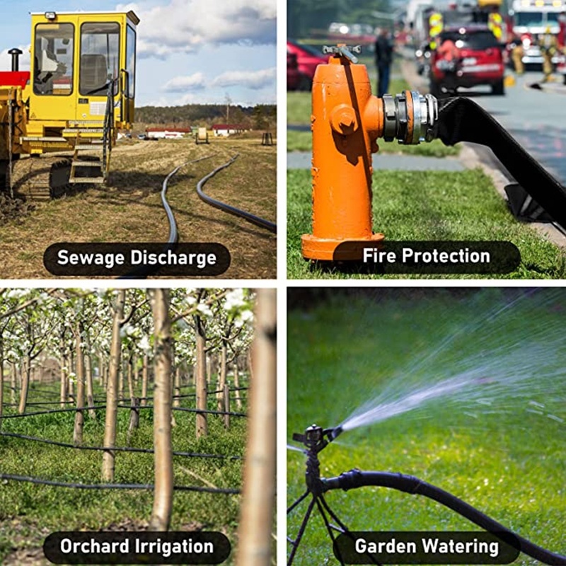 Kawasaki Type PE Flex Discharge Duct Hose Lay Flat Garden High Pressure ...