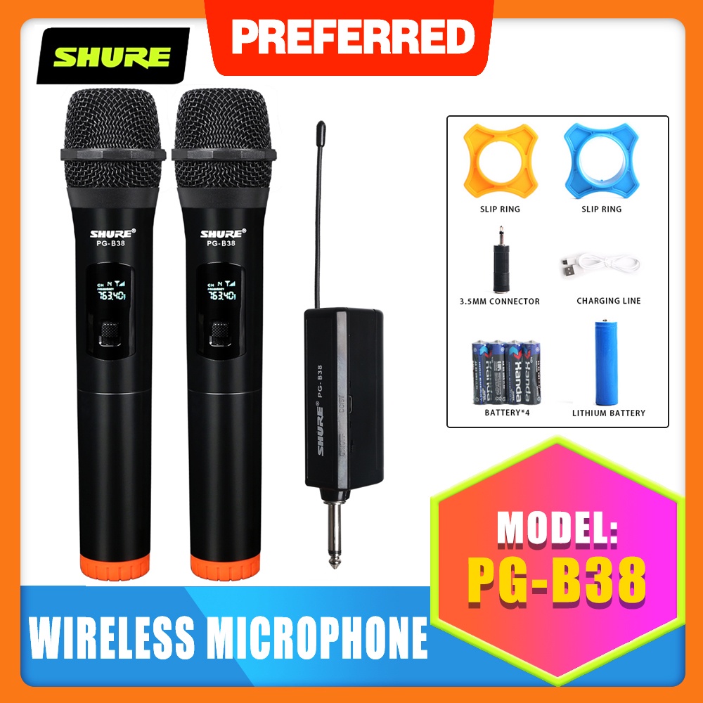 mike bluetooth U-J200 Dual Handheld Professional Wireless Microphone ...