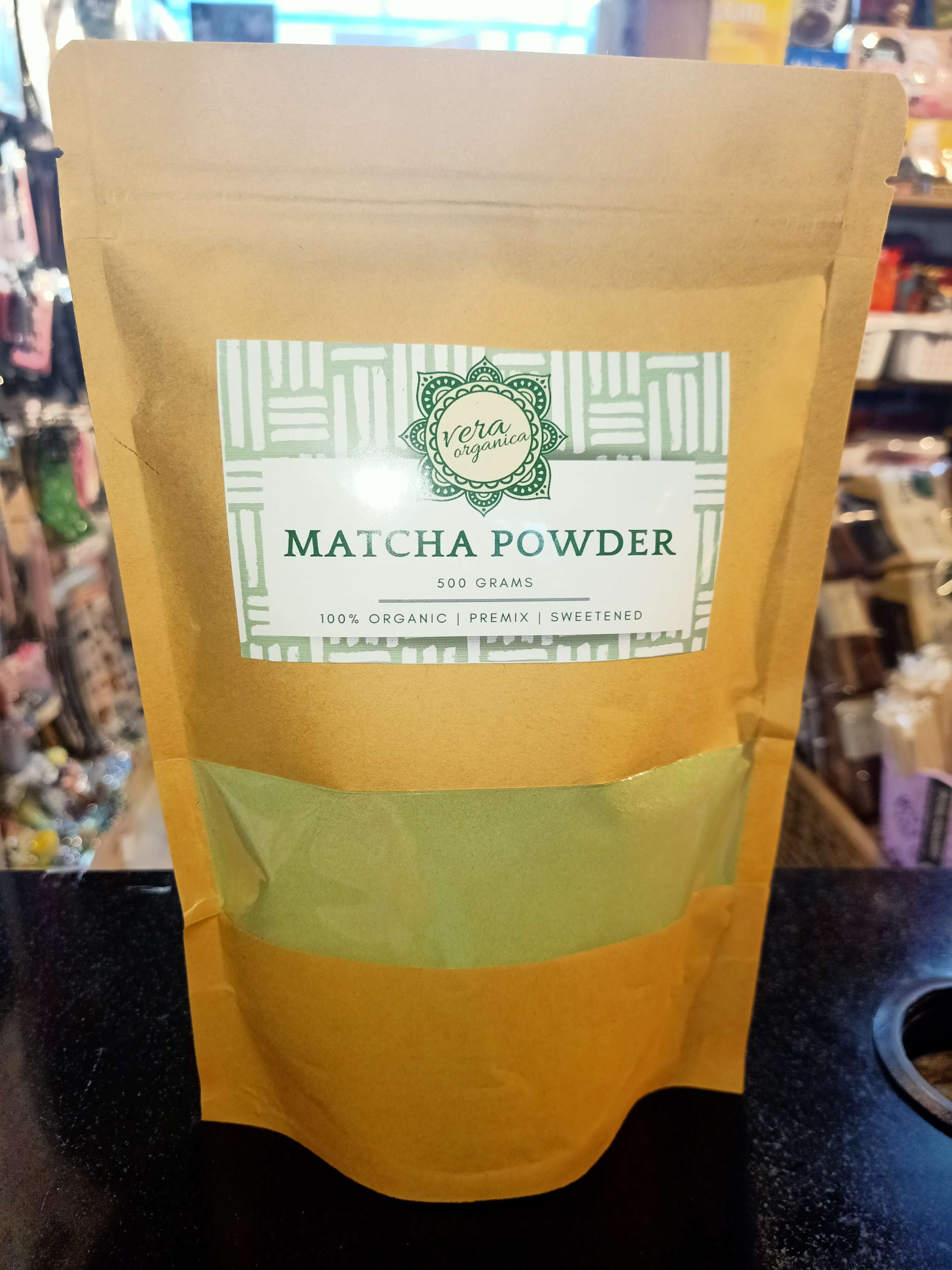 MATCHA POWDER FOR BEVERAGE SWEETENED PREMIX KETO ORGANIC 500 grams ...
