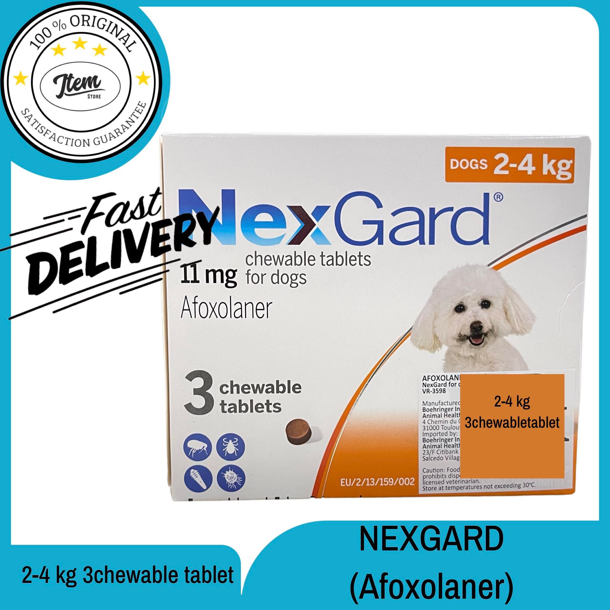 NEXGARD AFOXOLANER 2-4KG 3 CHEWABLES 1 BOX | Lazada PH