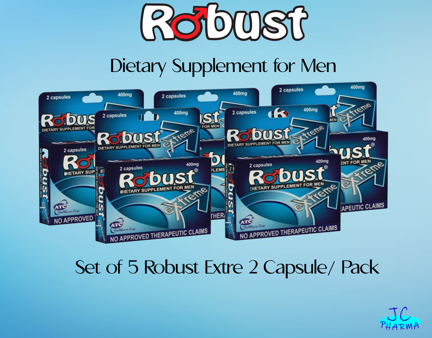 Authentic Robust Extreme By 2's Set of 5 ( 400 mg ) | Lazada PH