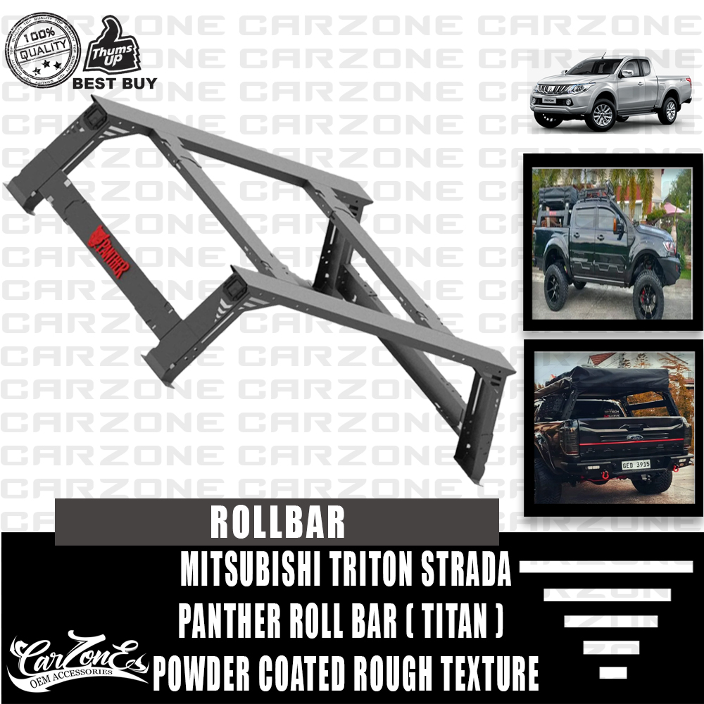 Mitsubishi Triton Strada Panther Roll Bar ( Titan ) Roll Bar Powder ...