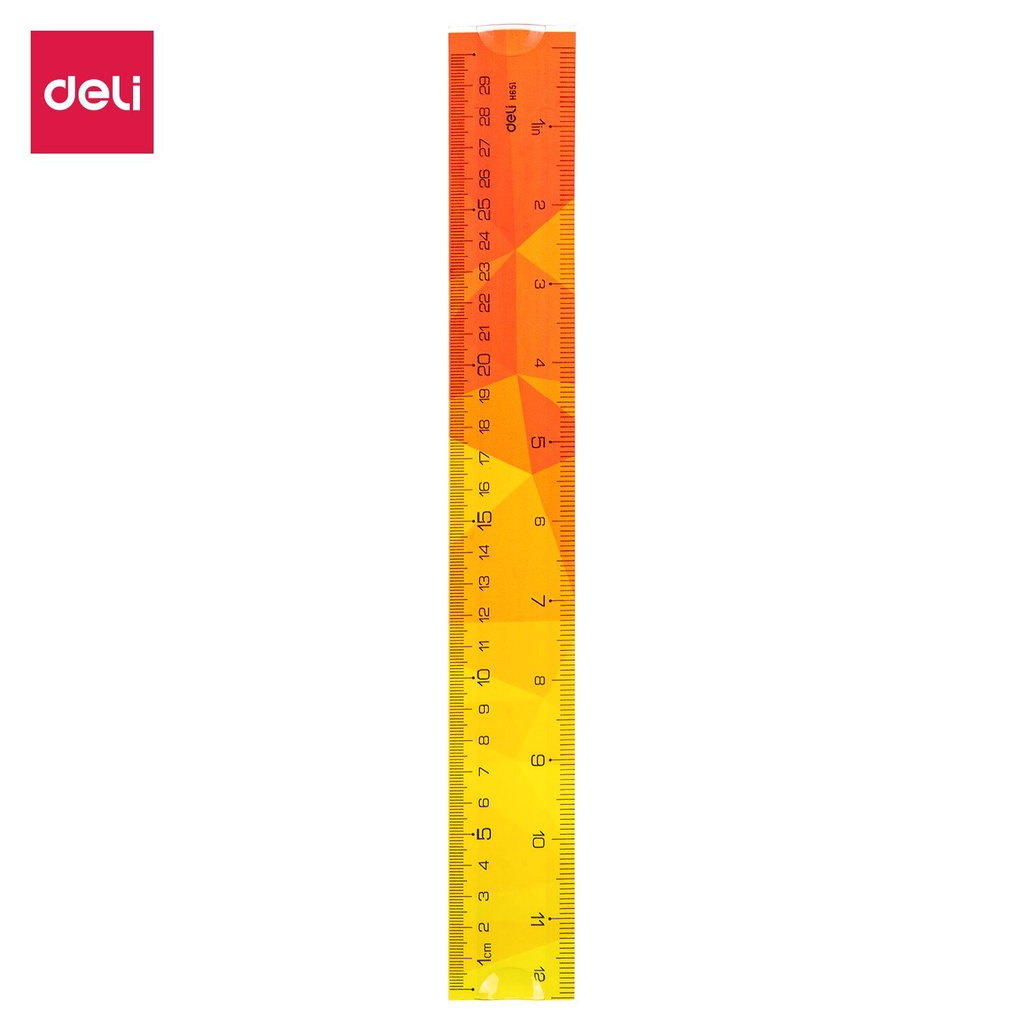 Deli Flexible Twist Soft Ruler Metric Inch School Supplies Office ...