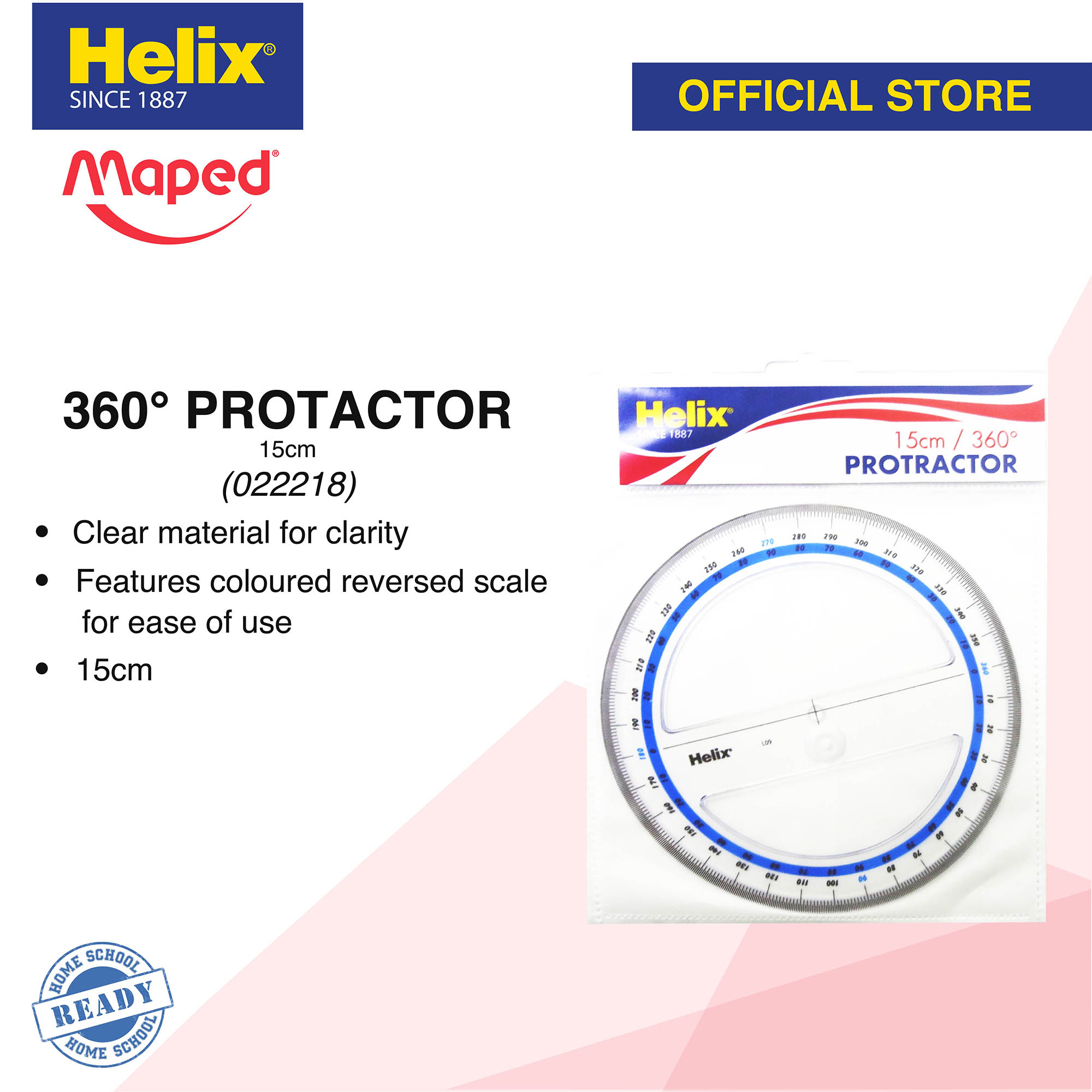 HELIX 360 Degree Protractor | 15cm | L09010 | Lazada PH