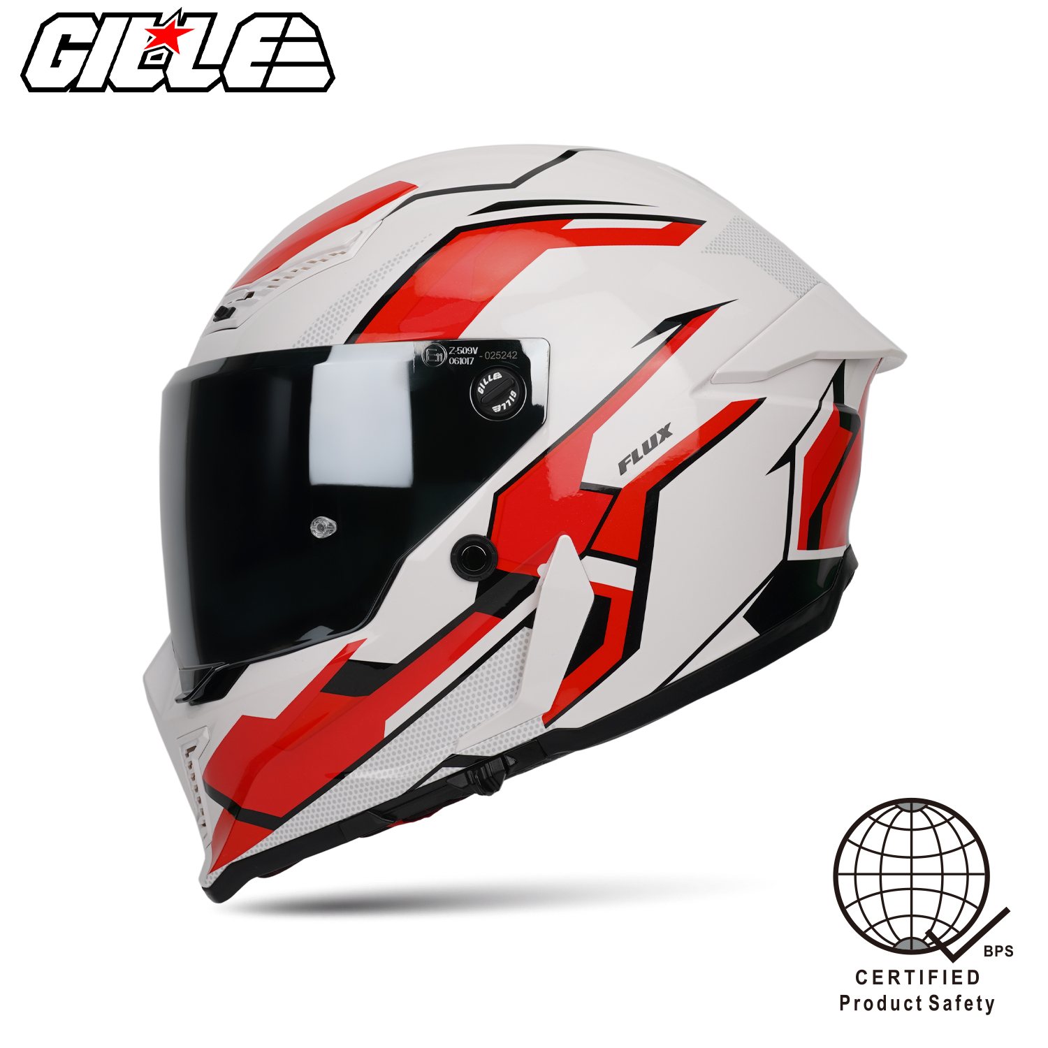 GILLEE ASTRAL MAORI Full Face Dual Visor Motorcycle Helmet original ...