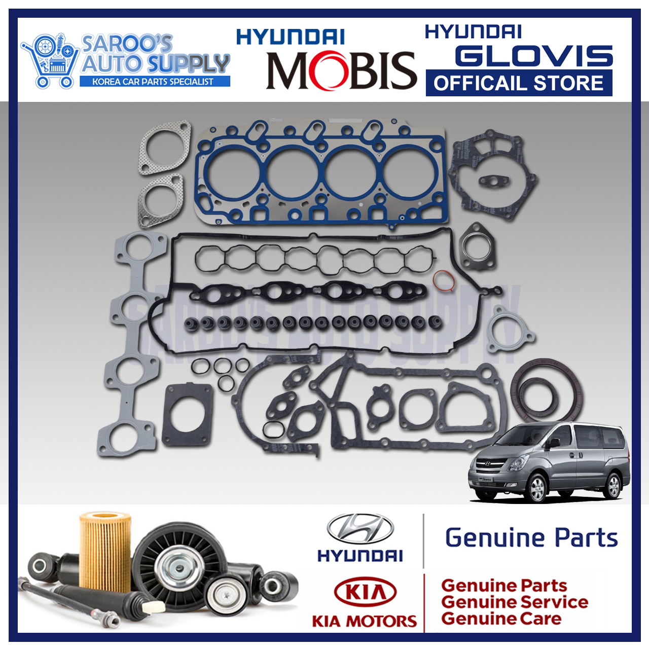 [A1,A2] Overhaul Gasket Set For Hyundai Grand Starex , 2007-2018 , CRDI ...