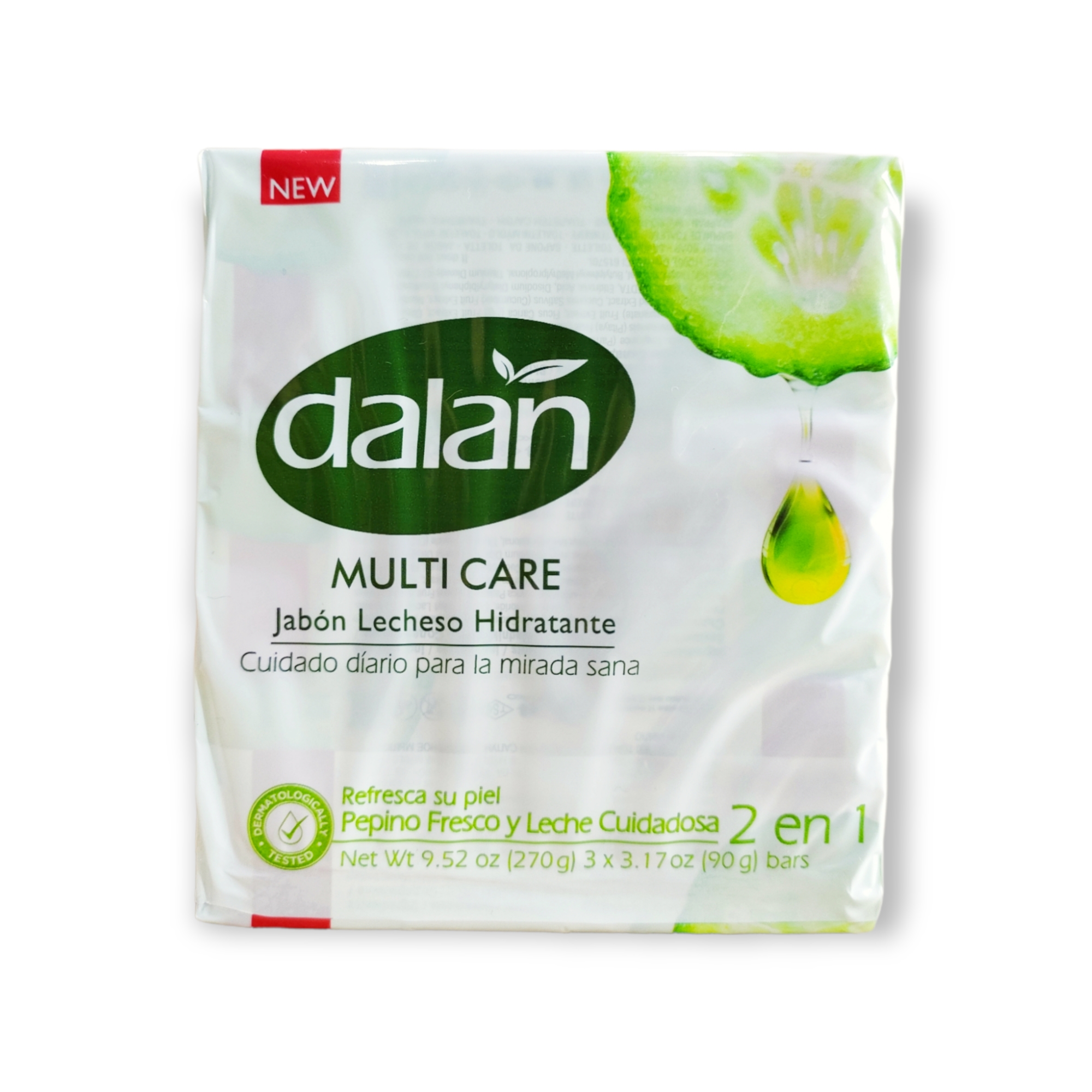 (Turkey) Dalan Moisturizing Milky Soap. Fresh Cucumber & Caring Milk. 3 ...