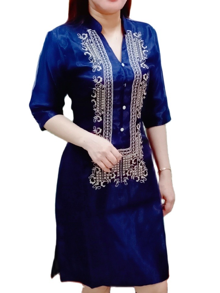 MODERN FILIPINIANA LADY BARONG DRESS PURE EMBROIDERED | Lazada PH