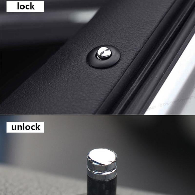 Car Door Pin Lock Lifting Bolt Trim Carbon Fibre For Mercedes Benz A C ...