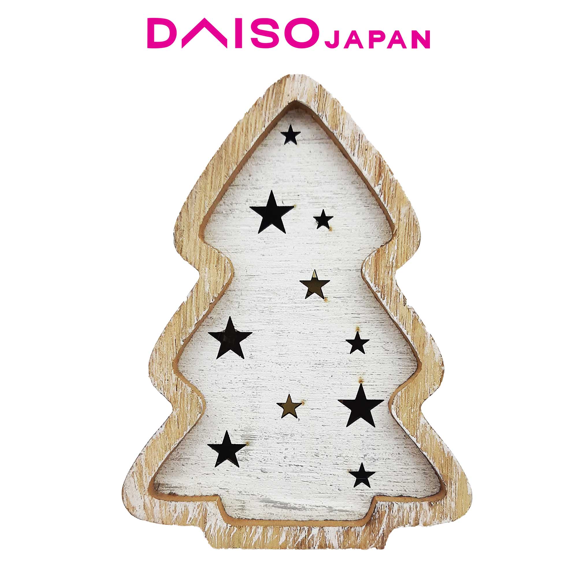 Daiso Wooden Christmas Tree LED Decoration- Star | Lazada PH
