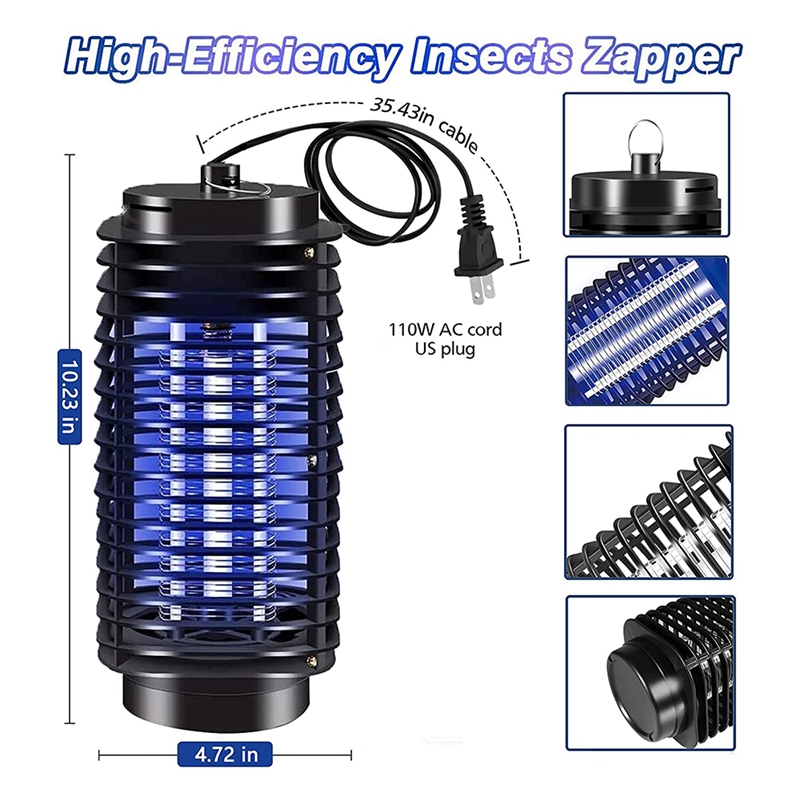 Electric Bug Zapper, Bug Zapper Indoor and Outdoor, Fly Zapper with ...