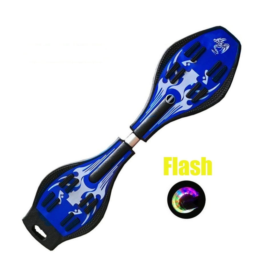 2 Rounds Flash wheel swing skateboard Adult Professional Step vitality ...