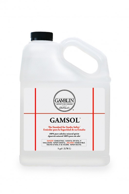 Art Hub Gamblin Gamsol Odorless Mineral Spirits 1 Gallon Liter