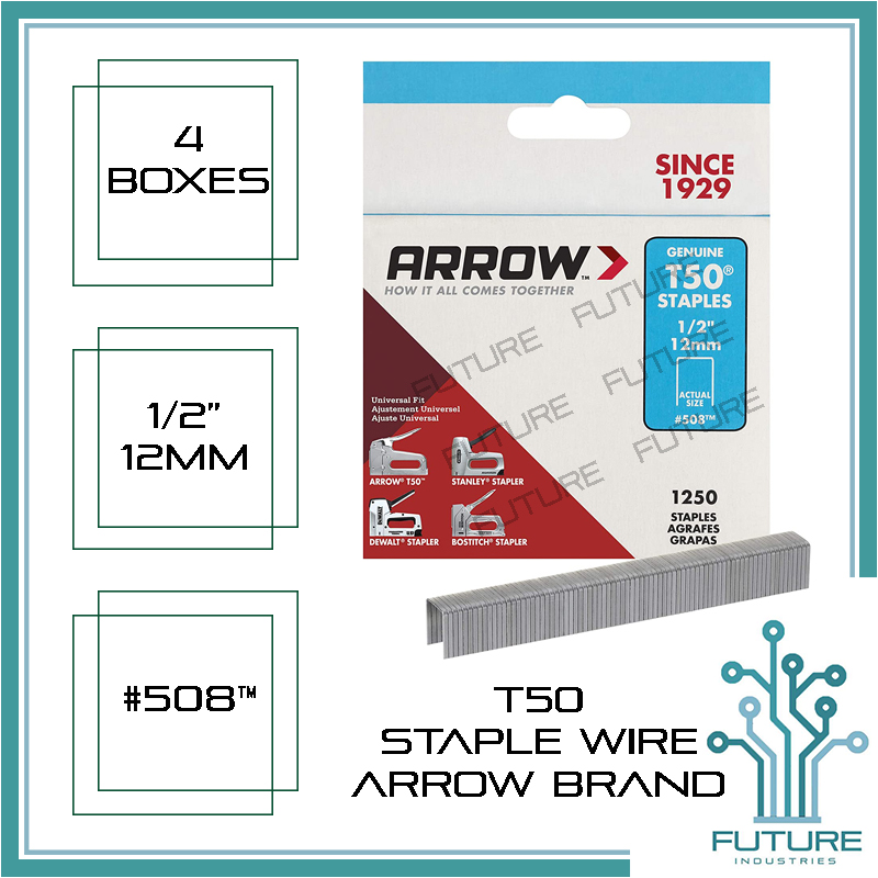Gun Tacker Staple Gun Staple Wire ARROW T50 Staples 14mm 9/16" ARROW ...