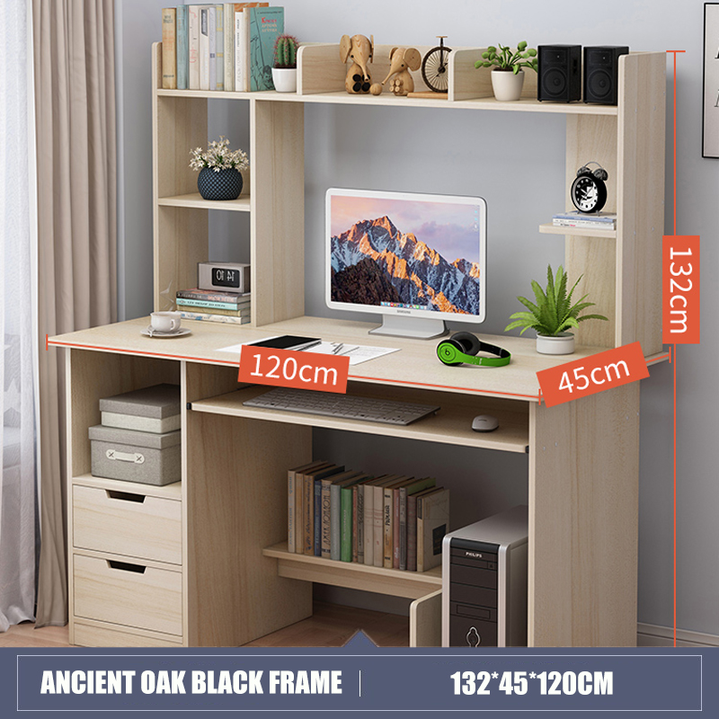 Computer table Space-saving panel computer desk wooden Multi-purpose ...