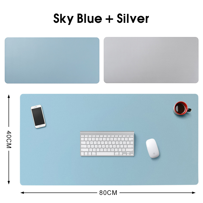 Large PU Leather Mouse Pad Laptop Desk Mat Double-Sided Waterproof ...