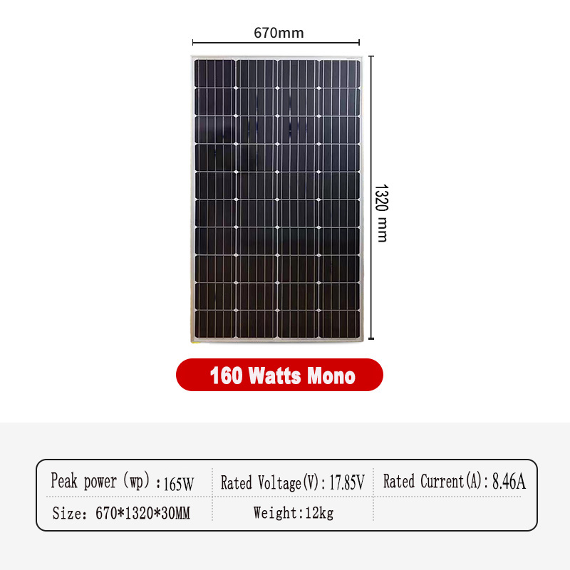 【IN Manila】Solar panel 100W/160W/210W monocrystalline silicon power ...