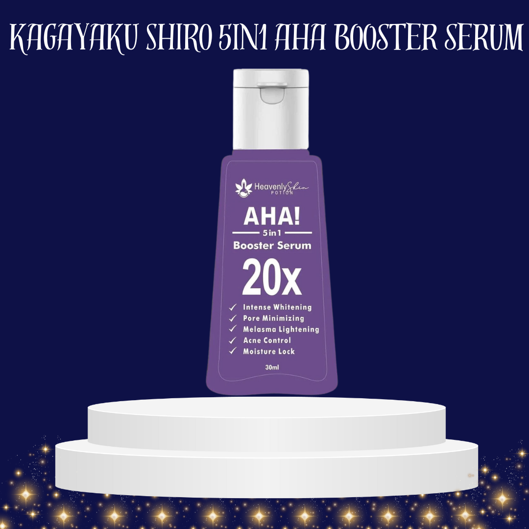 KAGAYAKU SHIRO 5in1 AHA booster serum with collagen whitening original ...