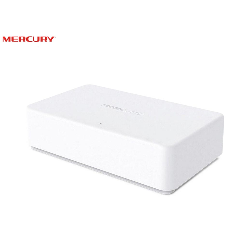 Mercury Ethernet Switch, Mini 5 Ethernet Ports, 10/100 Mbps Small Size, LAN Hub, Plug and Play ...