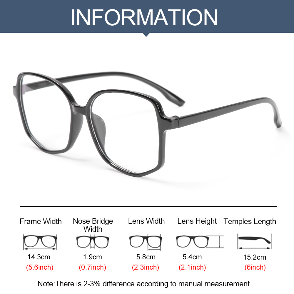 WUXU Unisex Ultralight Radiation Protection Flexible Eyeglasses Blue ...