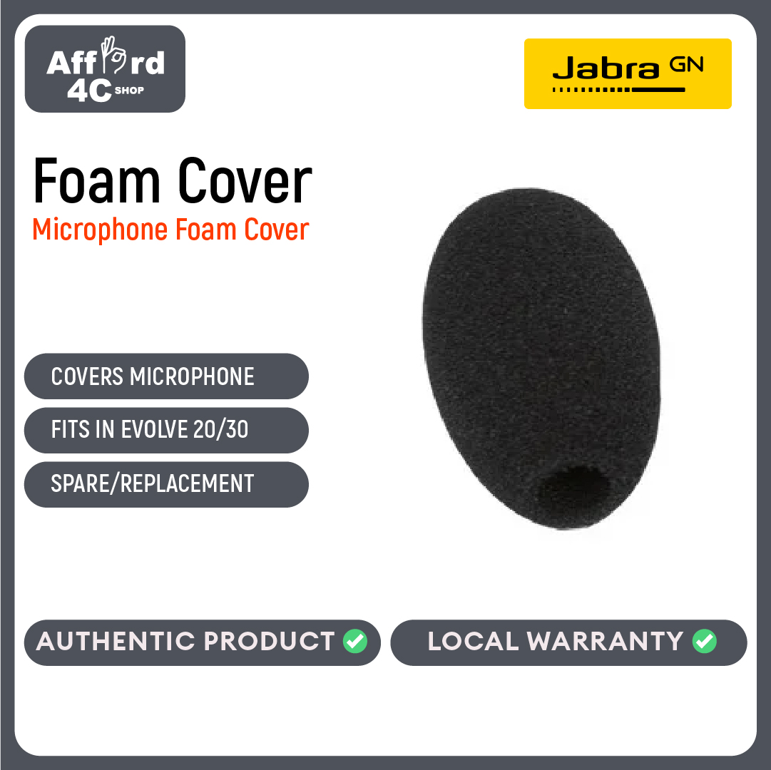 Jabra Microphone Foam Cover - fits in Evolve 20/30 Biz 1100/1500 ...