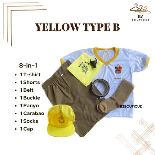 Kab Scout Type B Complete Set of Scouting Uniform for Boys | BZ ...