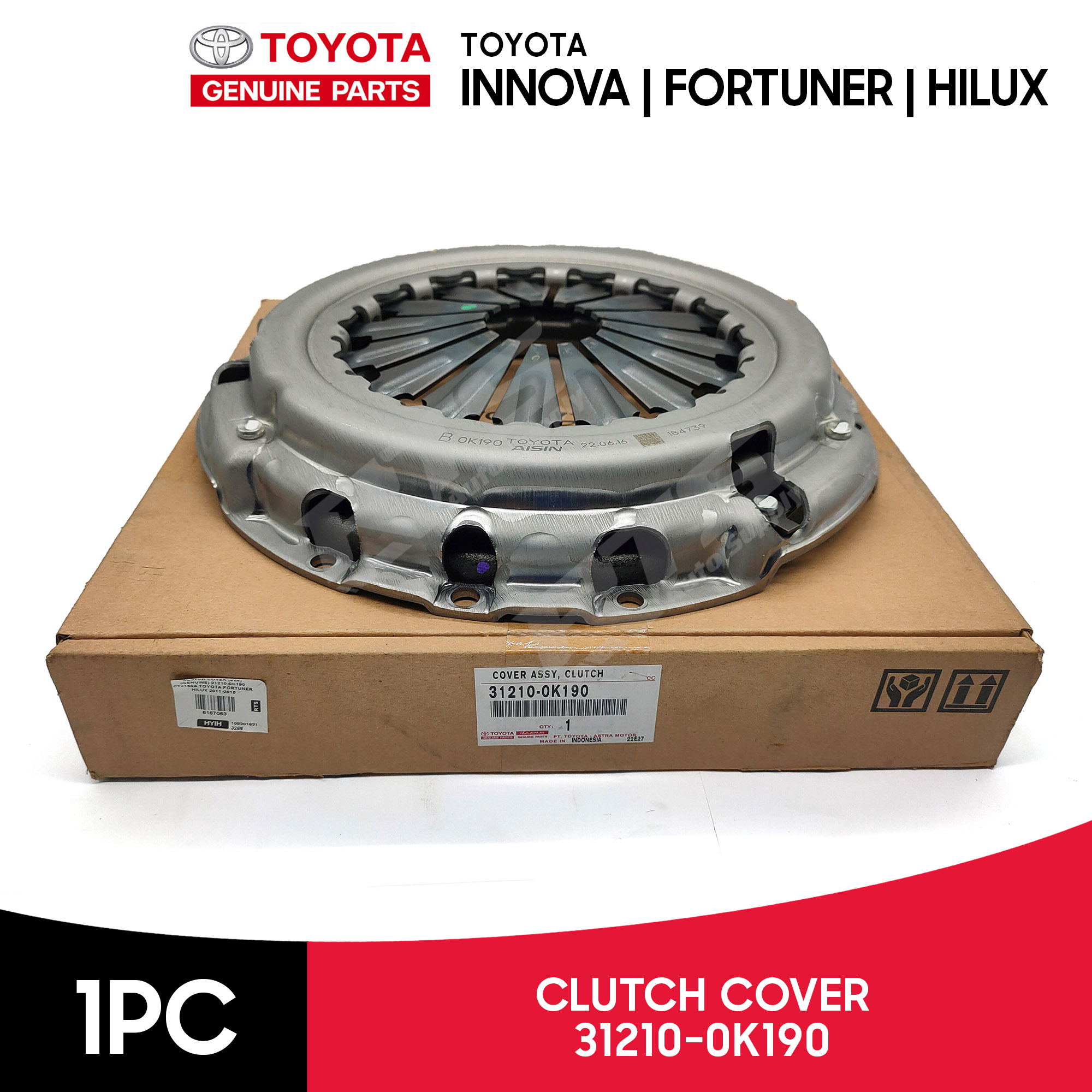 Toyota Genuine Clutch Cover Pressure Plate Toyota Innova 2kd / Fortuner ...