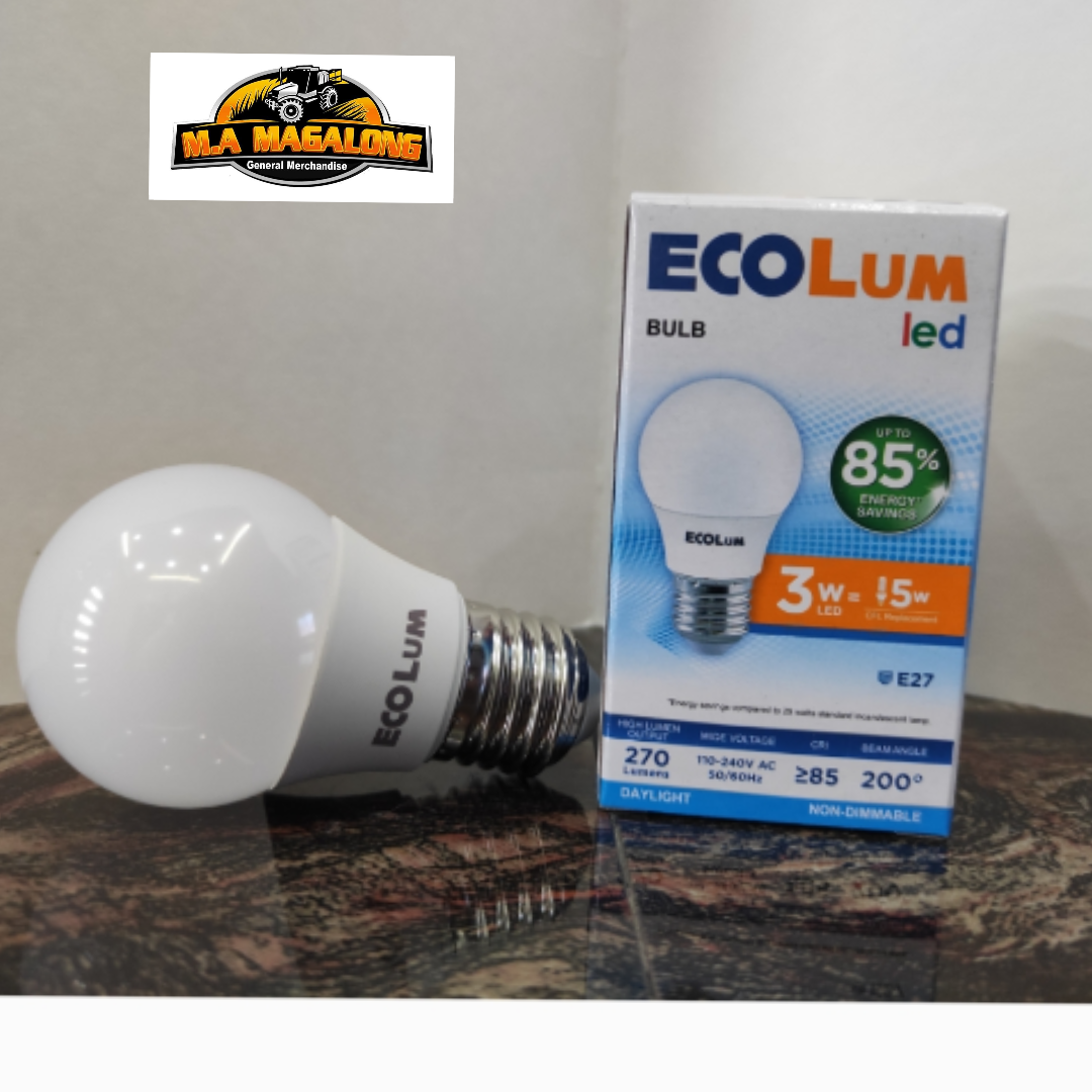 ECOLUM LED BULB 3 WATTS (FIREFLY ) | Lazada PH