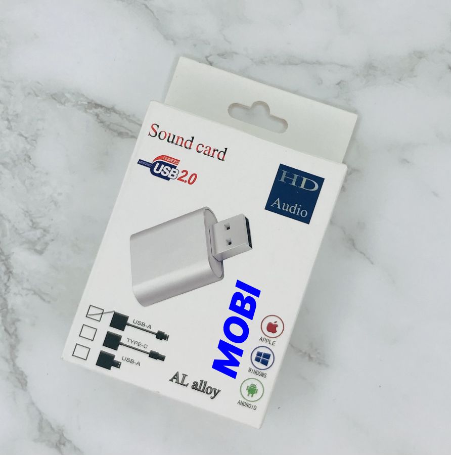 USB-A/USB/Type C/Type-C Sound Card Universal 3.5mm Stereo and Mic Audio ...