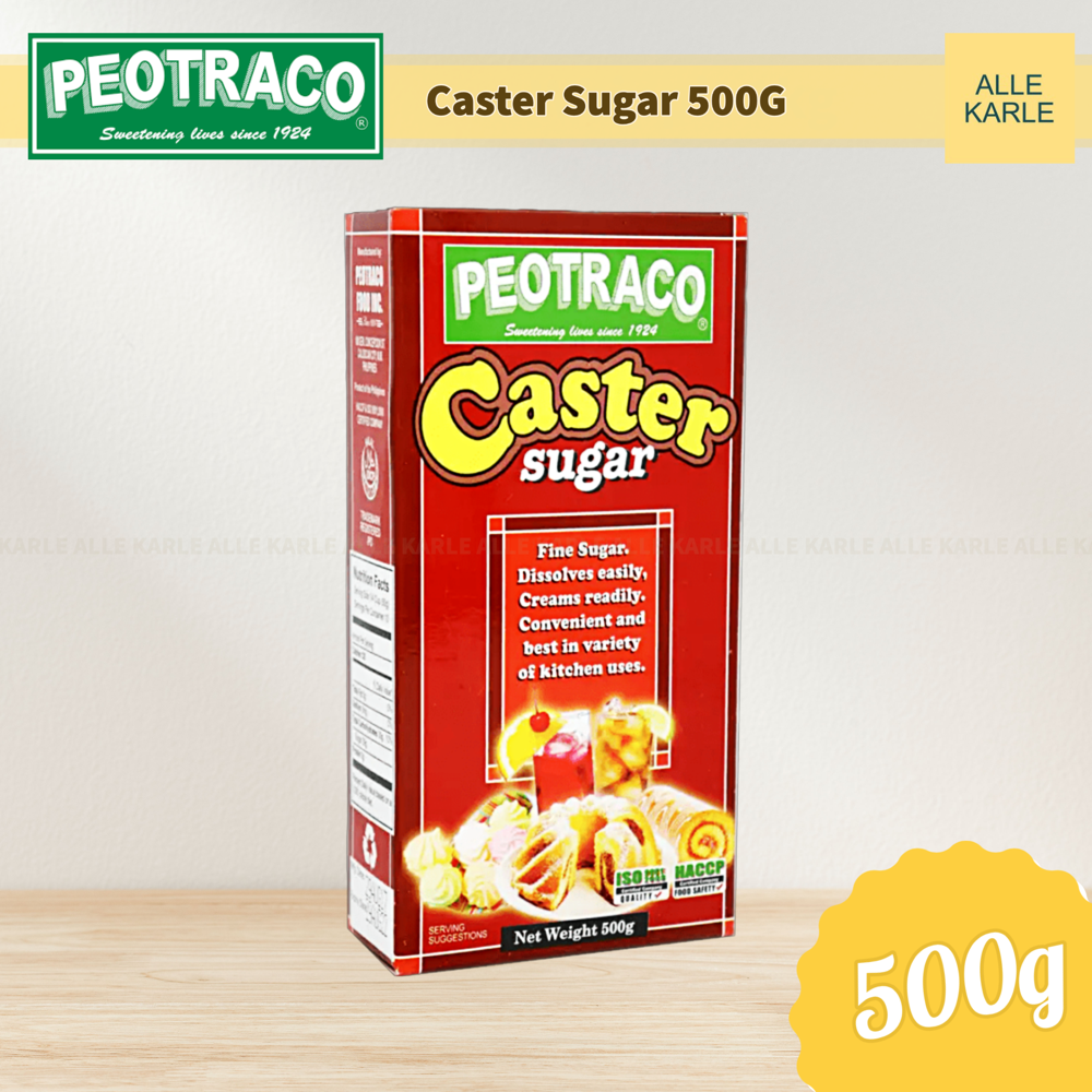 Peotraco Caster Sugar 500G | 1KG | Alle Karle LZD | Lazada PH