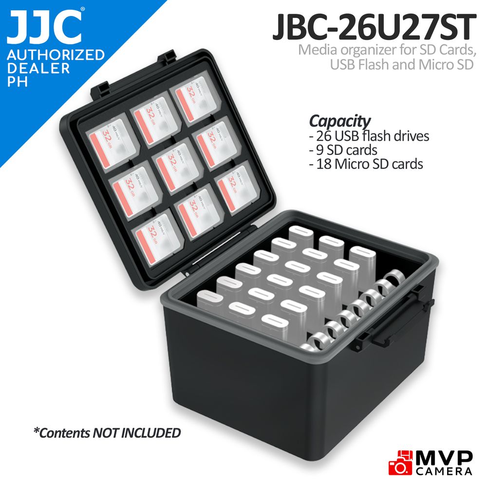 JJC JBC-26U27ST USB Flash Drive & Memory Card Case MVP CAMERA | Lazada PH