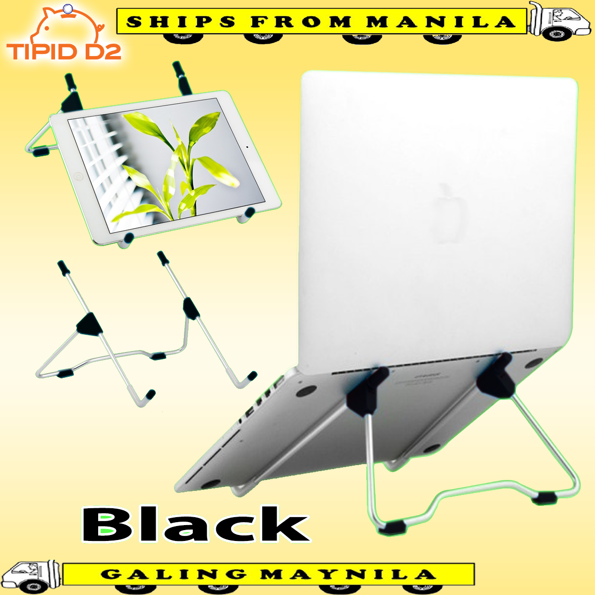 Ultralite Laptop Aluminum Stand for Desk Notebook Keyboard Stand Riser ...