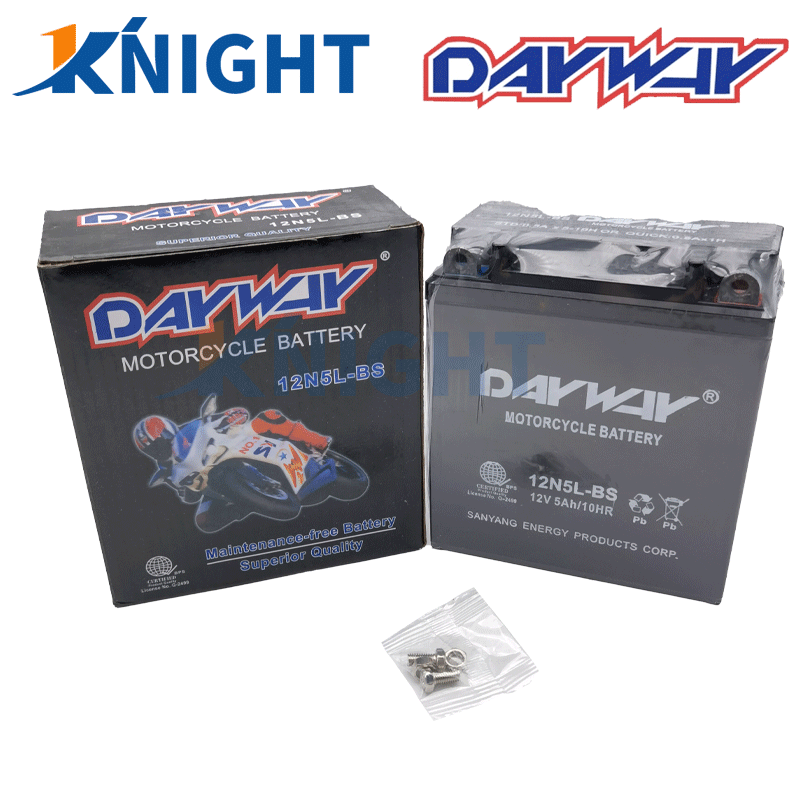 Knight Motorcycle Motor DayWay Battery 3L, 4L, 5L, 6.5L, 7A And BATTERY CHARGER 12V | Lazada PH