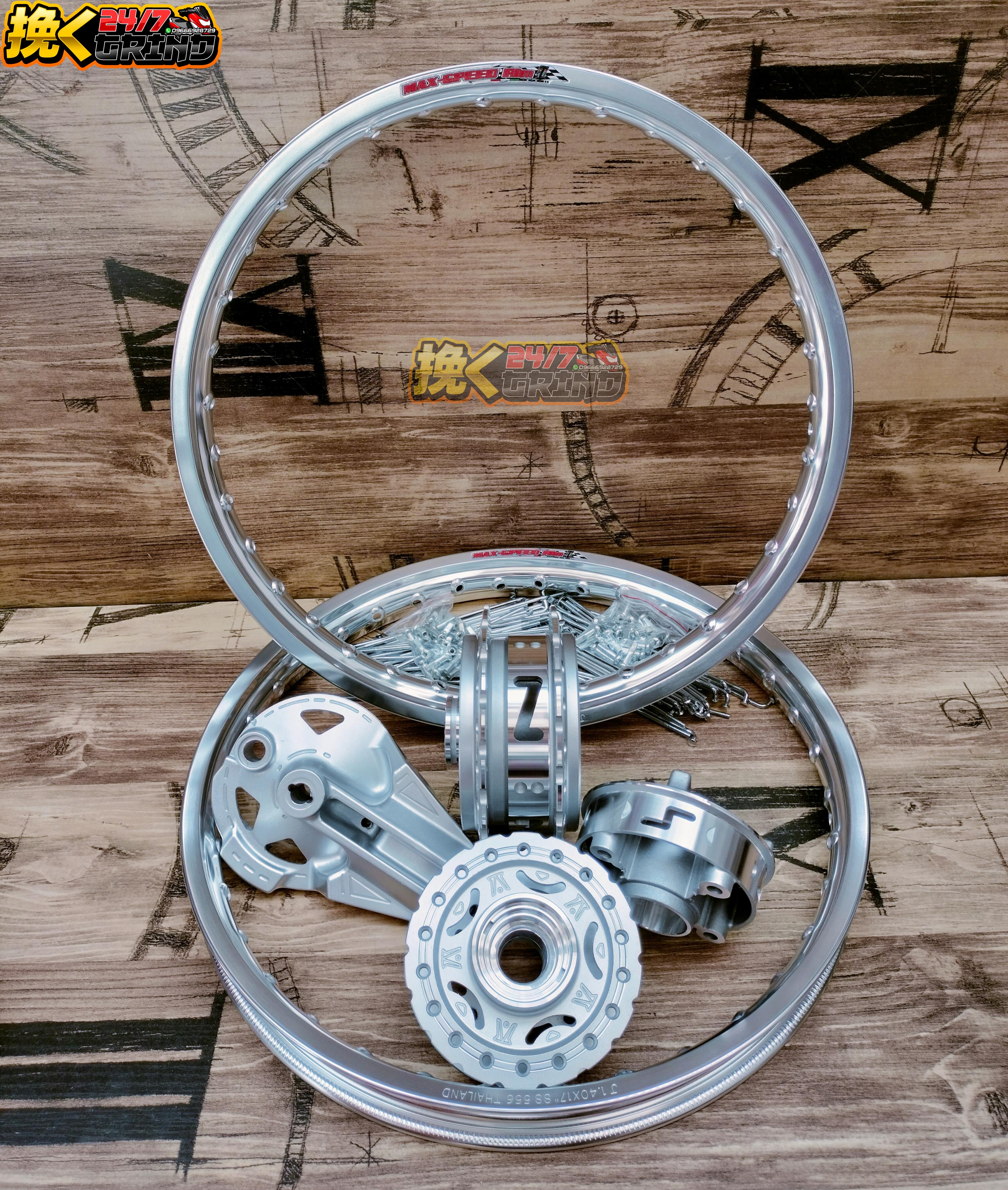 Rim Set 17s Yasaki Ligthen Hub Set (Ariete) Gear Type For Wave / Raider ...