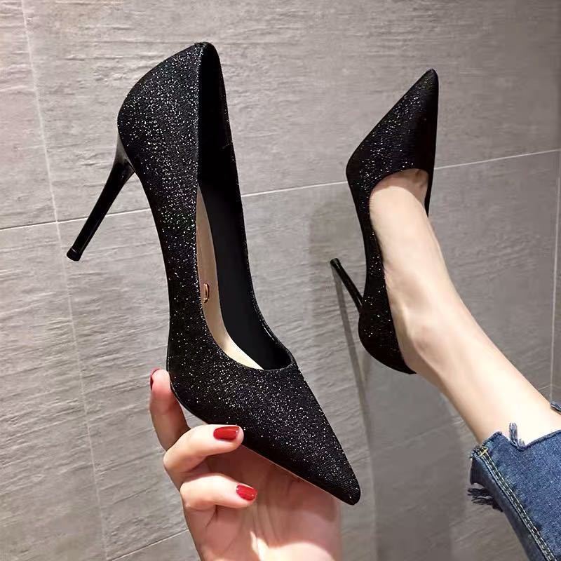 Pointed Toe Heels Women Stiletto Heels French High Heels Wedding Party ...