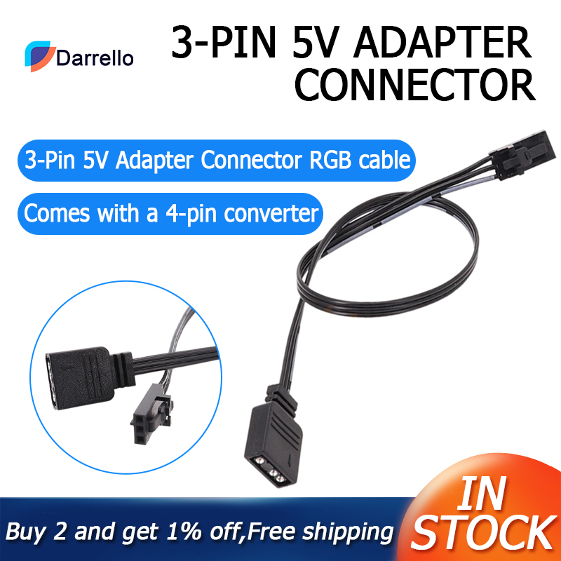 For Corsair 3PIN RGB to Standard ARGB 3-Pin 5V Adapter Connector RGB ...