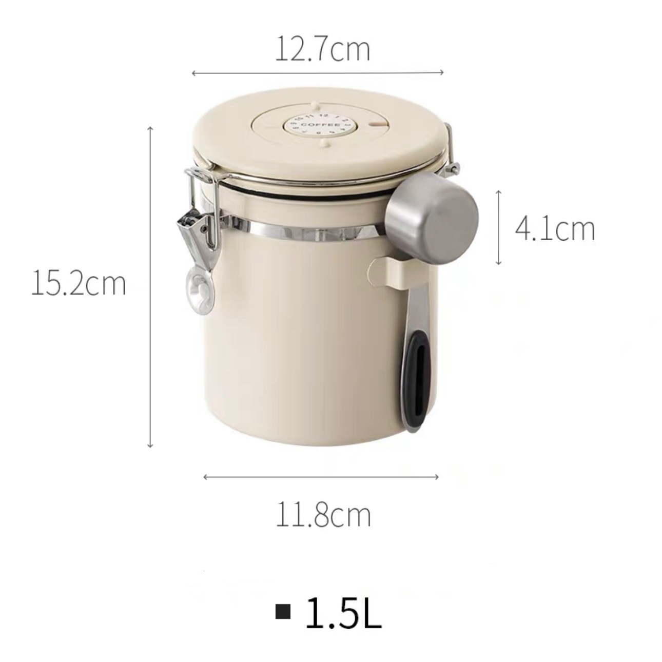 DXL Coffee Bean Storage Tank Vacuum Coffee Powder Sealed Tank Milk ...