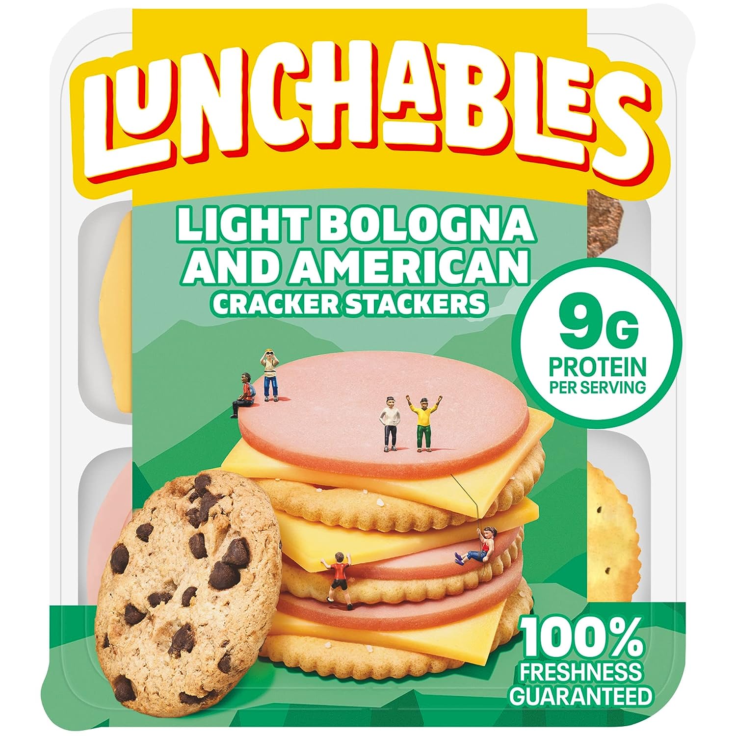 Lunchables Light Bologna & American Cheese Cracker Stackers Snack Kit ...