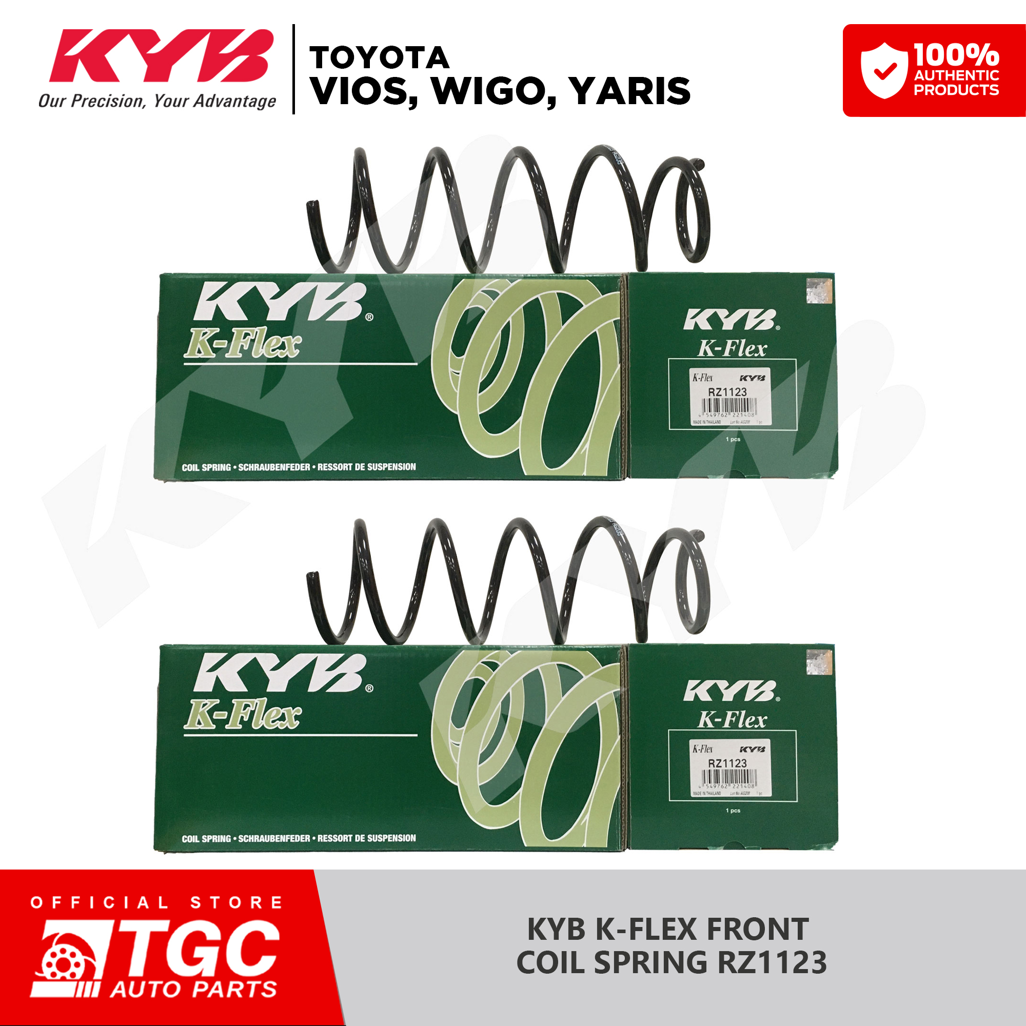 KYB KAYABA K-Flex Coil Spring for Vios, Wigo, Yaris 3rd Gen Superman ...