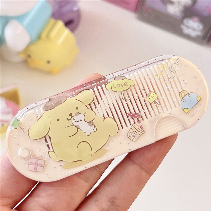 Sanrio Mini Carry Comb Anime Heltty MyMelody Kuromi Cinnamoroll Cartonn ...