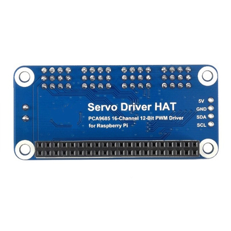 16-CH 12-Bit PWM Servo Motor Driver Module Shield Expansion Board HAT for Raspberry Pi RPI Zero ...