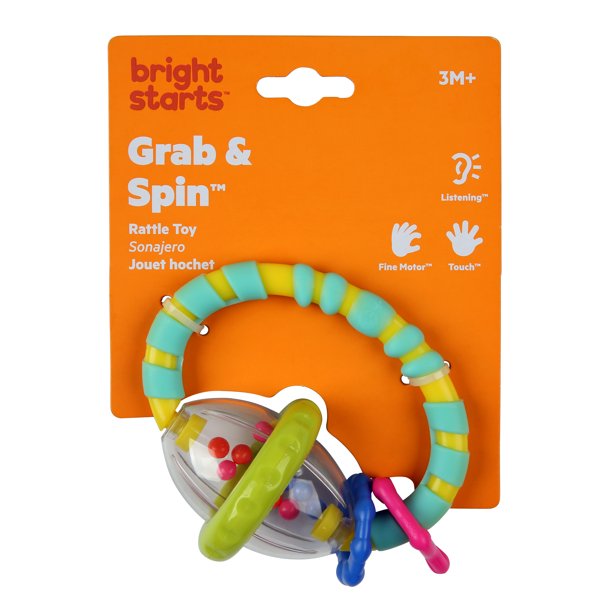 Bright Starts Grab and Spin Baby Rattle | Lazada PH