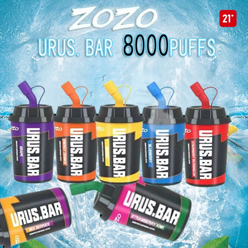 Zozo Urus Bar Up to 8000 Puffs Reads Pod 8k Puffs 3 Read JPIK KMMS ...
