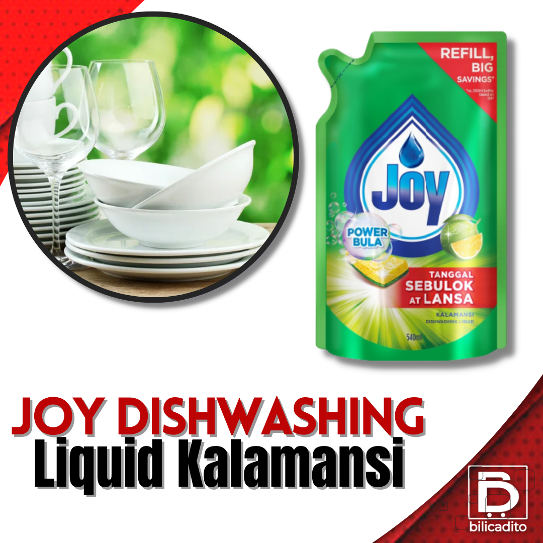 Joy Dishwashing Liquid Kalamansi Refill 540ml - Fast-Acting, Grease ...