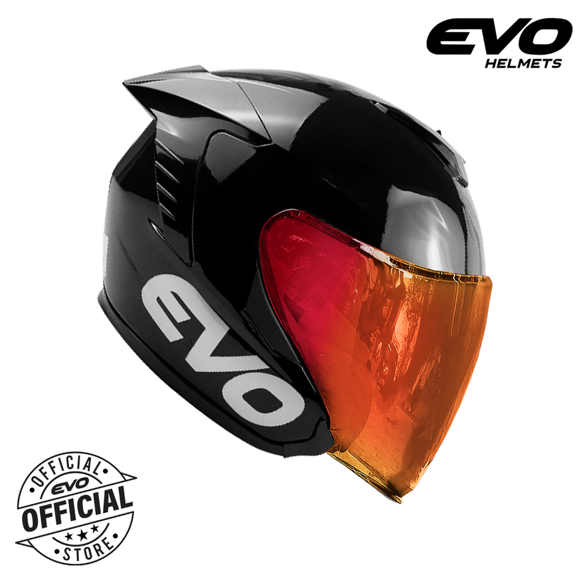 EVO RX-5 Plain Half Face Dual Visor Helmet with Free Clear Lens | Lazada PH
