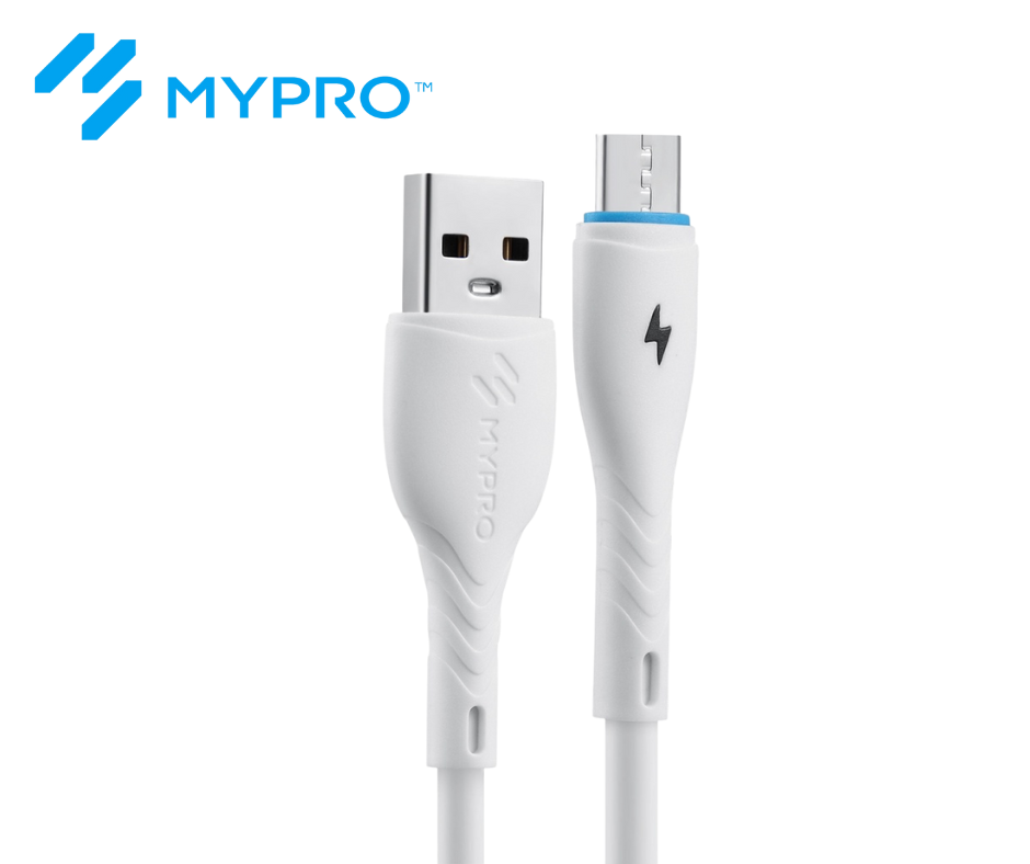 MYPRO X65 2.1A Charging and Data Cable with LED Indicator USB to Micro ...