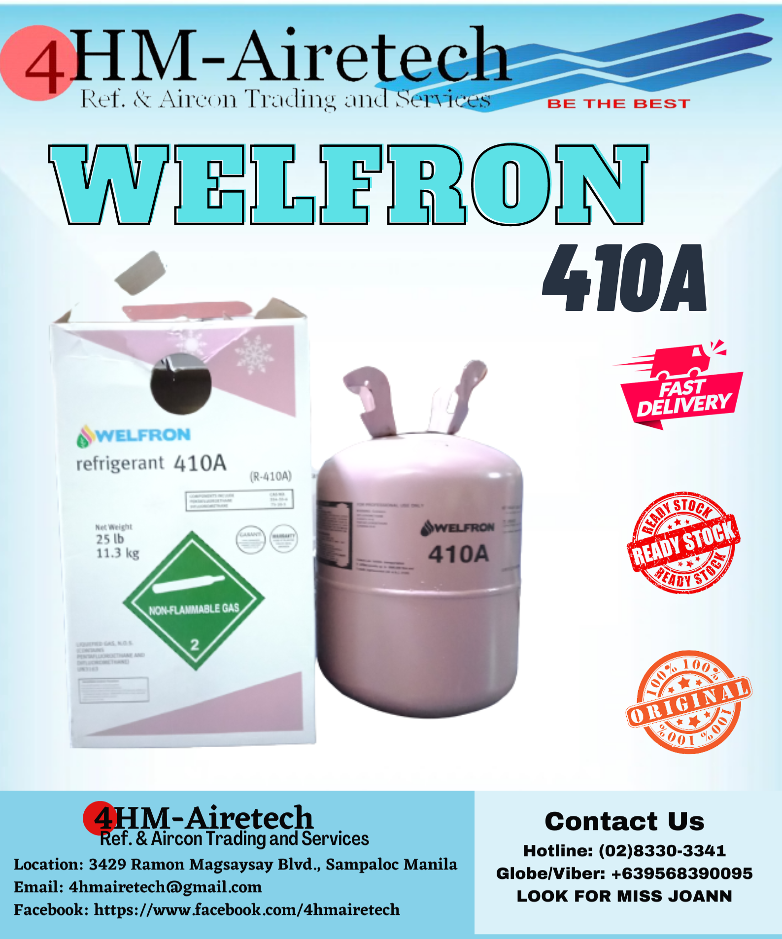 4HM WELFRON REFRIGERANT 410A | Lazada PH
