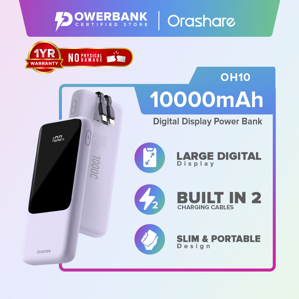 Orashare OH10/OH10 Pro 10000mAh Original Power Bank Large Smart Screen ...