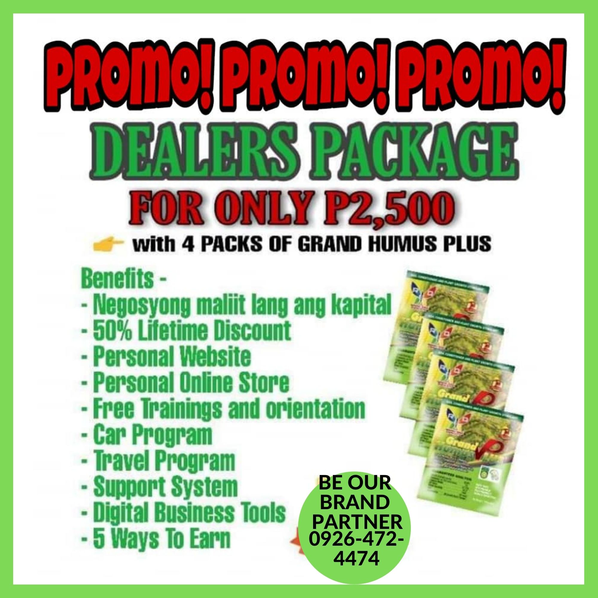[SLS] GRAND HUMUS PLUS - DEALER'S PACKAGE | Resellers Package | 4 ...